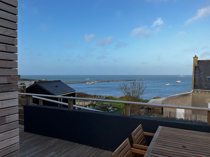 "L'ondée", Logement Face à La Mer - Ouessant
