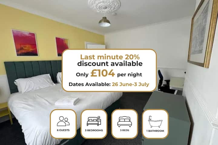 Book Today! 3br For 6 Guests With 20% Discount - Gateshead