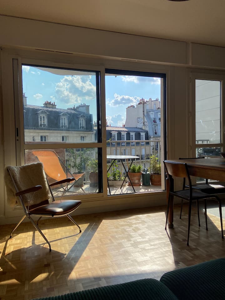 Sunny Apartment With Big Balcony Near The Park - Porte de Bagnolet