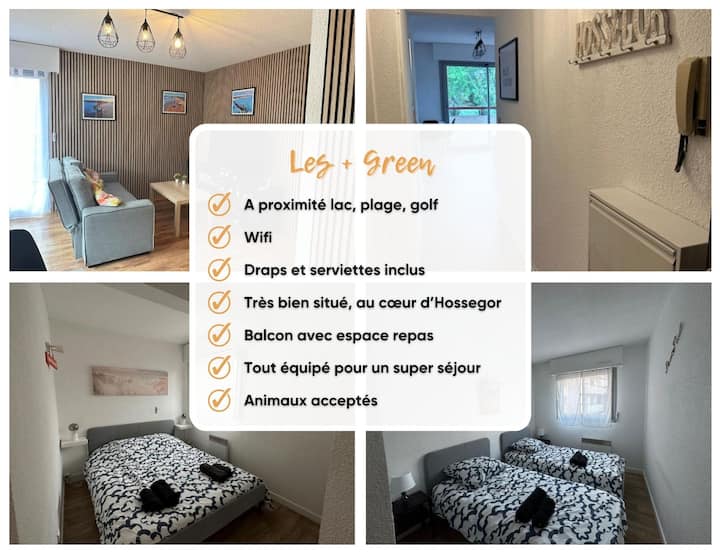 Le Green T3*parking*clim*golf - Capbreton