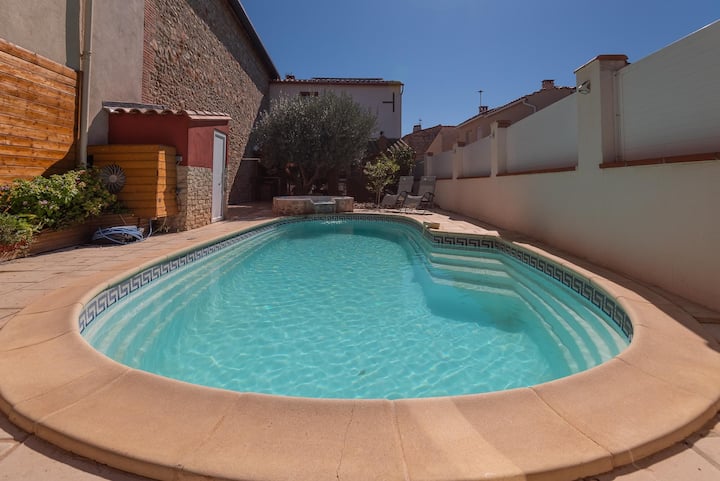 Maison Bompas 6 Pers + Piscine + Jacuzzi - Perpignan