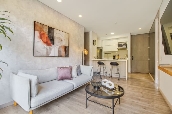 2 Bedrooms Flat Poblado, Wifi, Ac, Rooftop Pool - Medellín