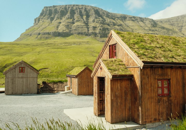 Traditional Turf Cottage In Tranquil Nature - Faroe Islands