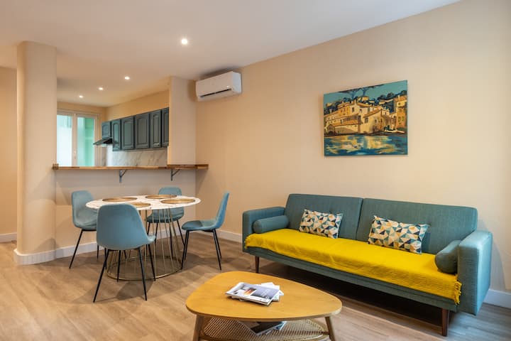 Splendide 3p -Design-port Nice- Calme-clim Et Wifi - ibis Nice Centre Gare