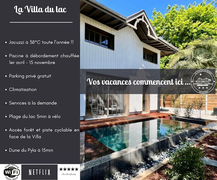 La Villa Du Lac - Piscine Chauffée/jacuzzi - Biscarrosse Plage