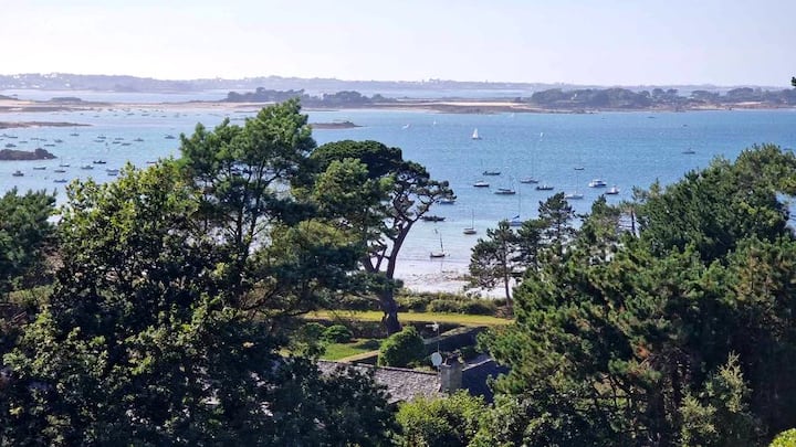 Chambre Vue Mer Magnifique Dans Villa Familiale - Roscoff