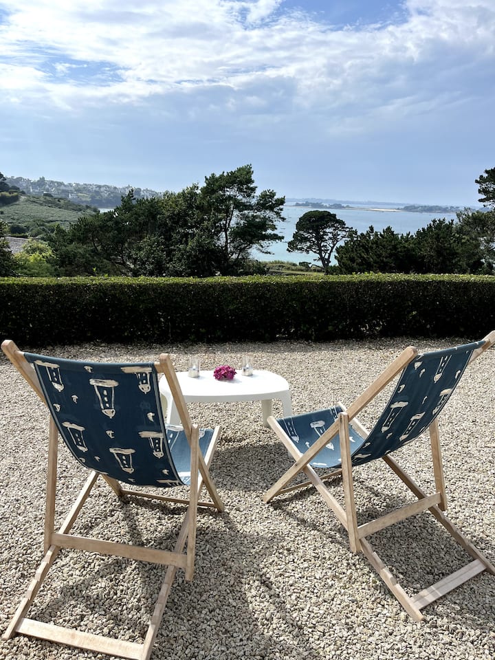 Chambre Vue Mer Magnifique Dans Villa Familiale - Roscoff