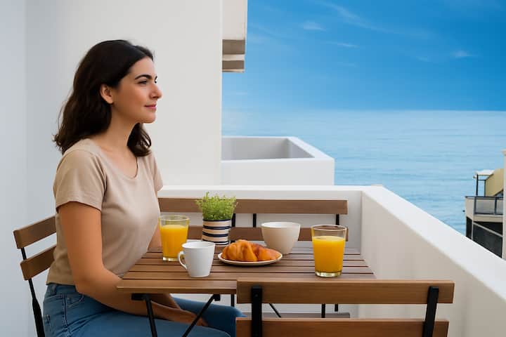 Seaside Apartment Steps From The Beach Sea View - Hersonissos