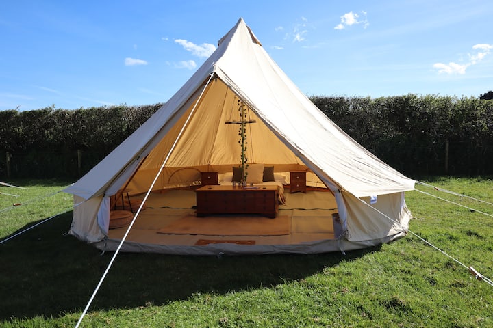 Glamping Bell Tent In Cornwall, Rescorla Retreats - St Austell
