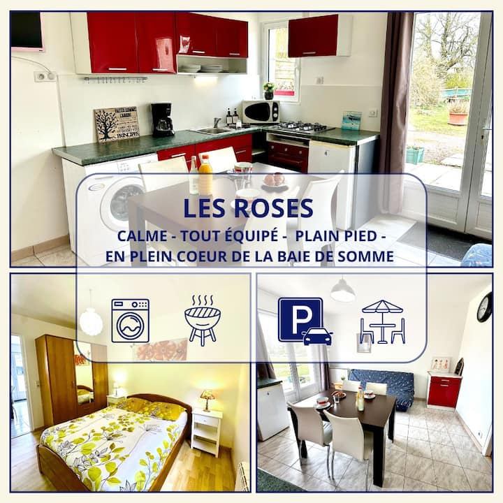 Les Roses -Plain-pied -10min De St Valery-parking - Noyelles-sur-Mer
