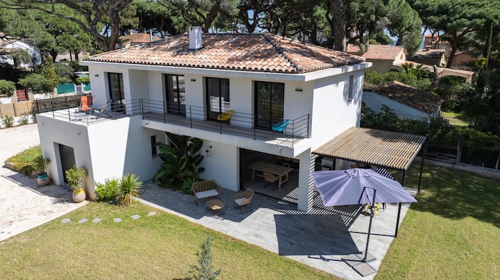 Villa 9pers-plage De Sable 200m à Pied-hyères - Porquerolles
