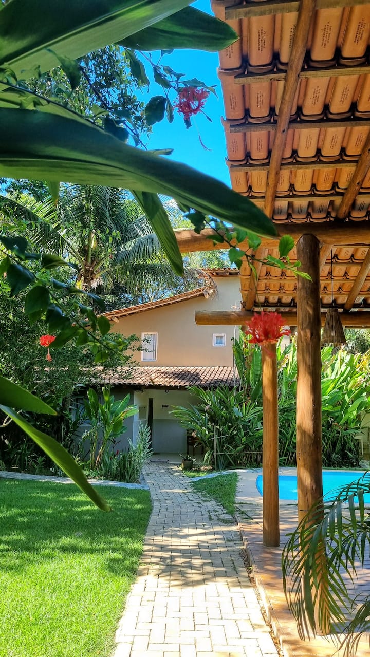 Casa Com 4 Suítes A/c Jardim Piscina Deck - Trancoso