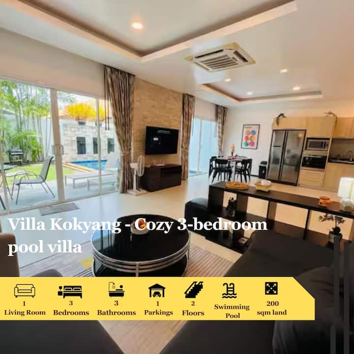Villa Kokyang - Cozy 3 Bedrooms Villa With Pool - Kata Beach