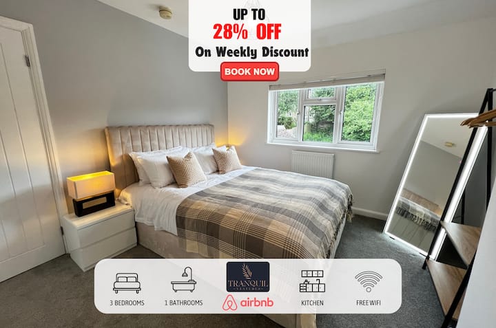 Upto28%off|7nights|relocation|wifi|parking|sleeps6 - Oxford