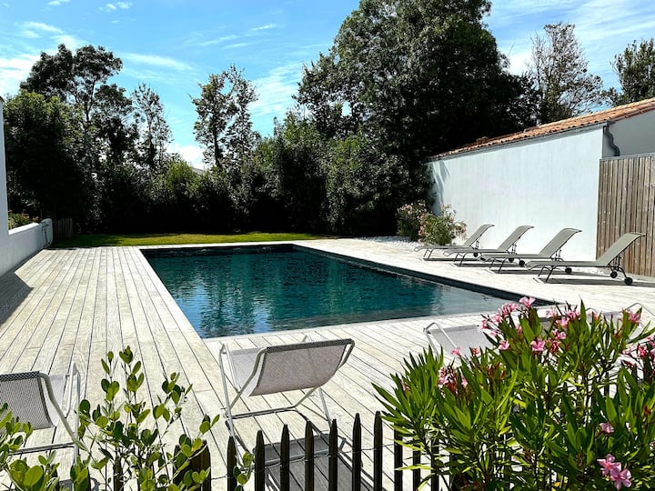 Maison Avec Piscine, 150 M Plage - Ars-en-Ré
