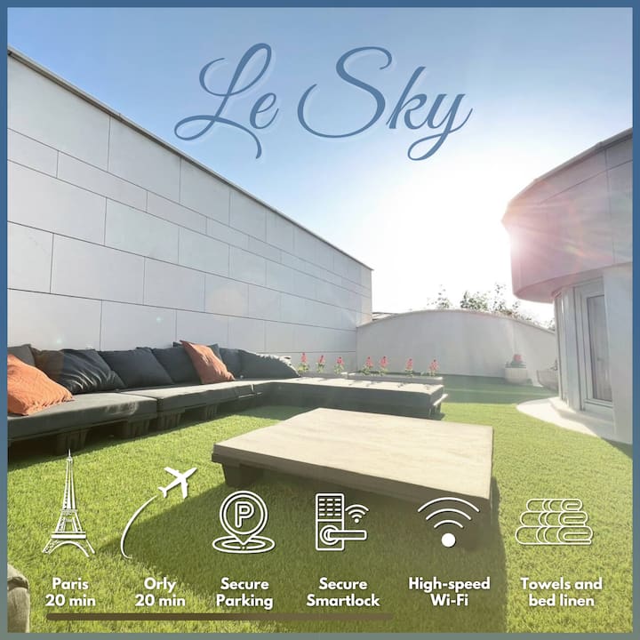 Le Sky - Penthouse De Standing Hyper Centre Orsay - Saclay