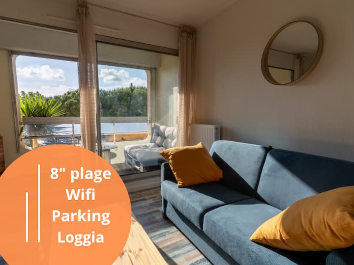 Studio 4 Pers- Terrasse & Pkg Privé - 8min Plage - Carnon