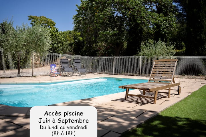/ Le Studio \ Cosy & Fonctionnel, Clim & Piscine - Gémenos