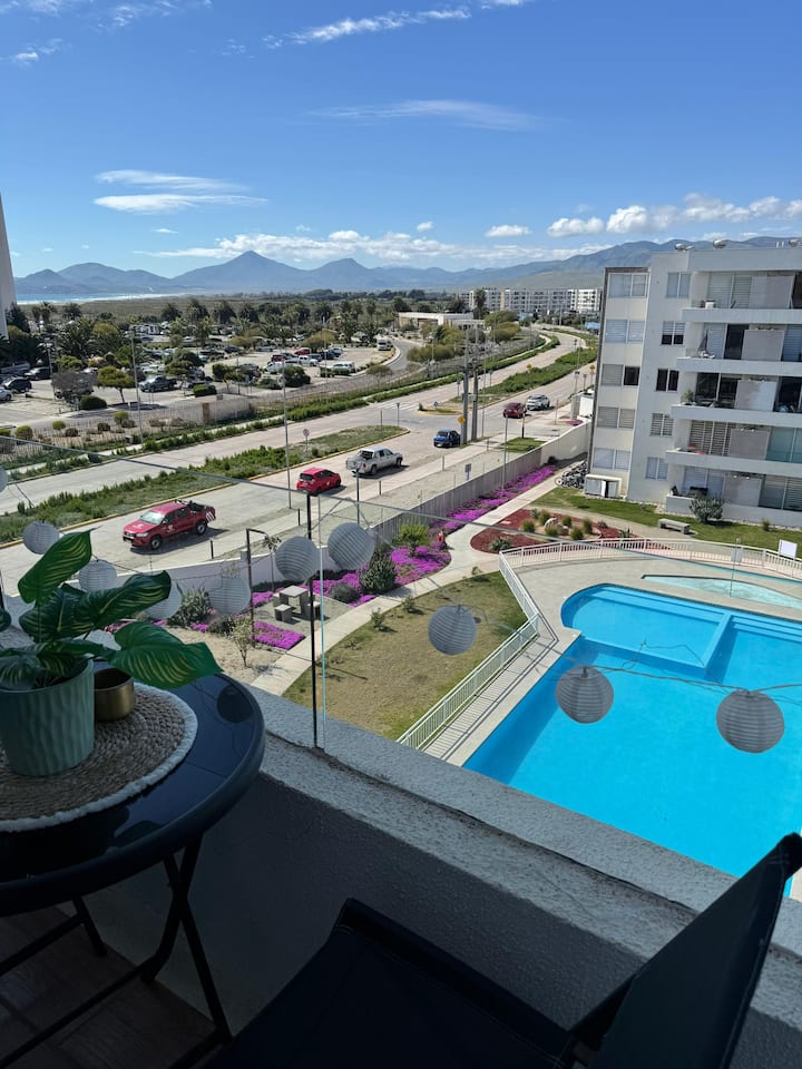 Depto. Vista Mar Y Humedal, Piscina, Seguridad - La Serena