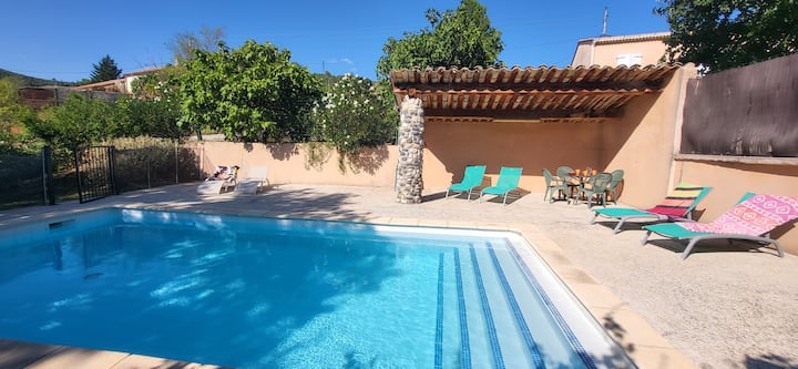 La Crousille - Maison Avec Vue - Piscine Privée - Viviers