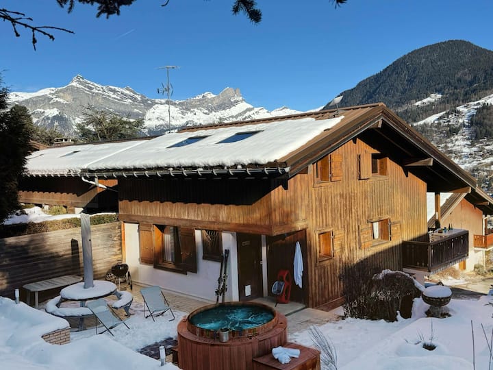 Jacuzzi Et Vue Mont-blanc. Chalet Des Grémiloups - Saint-Gervais-les-Bains