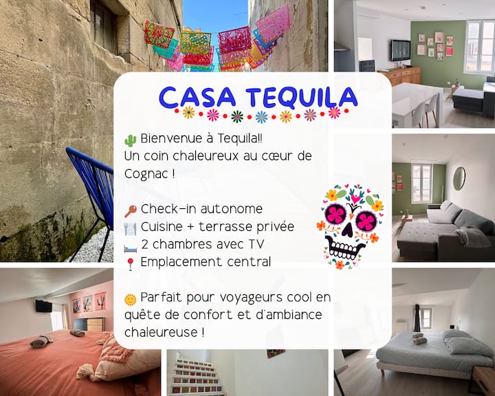 Appart Mexicain - Terrasse Privé Au Cœur De Cognac - Cognac