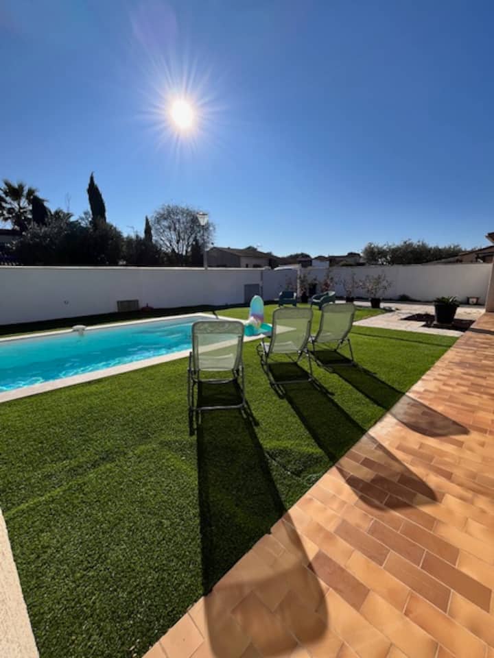 Paisible Maison 3 Chambres 5 Min De Nîmes. - Bellegarde