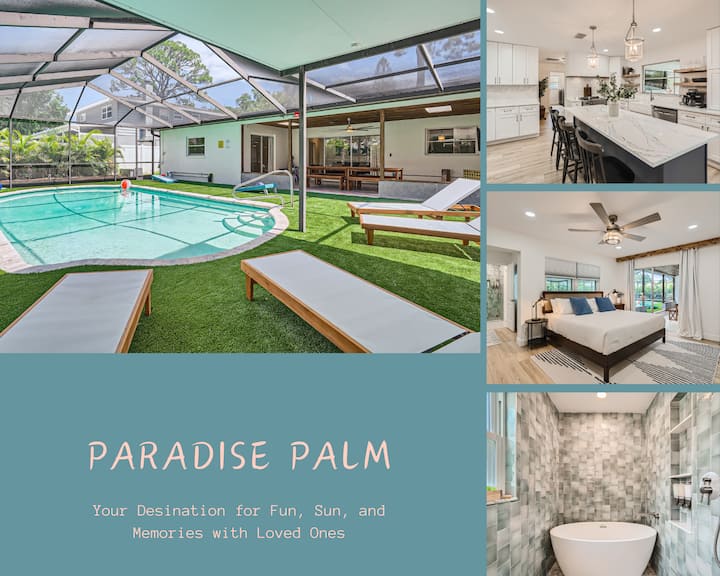 Paradise Palm 4/3 Heated Pool, Updated, Near Beach - Treasure Island, FL