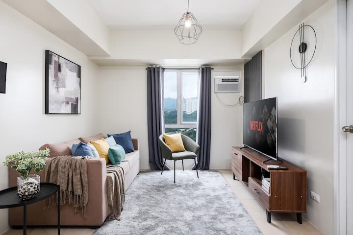 Central Cebu 1br Condo • Cozy Stay W/ Amenities - Lahug