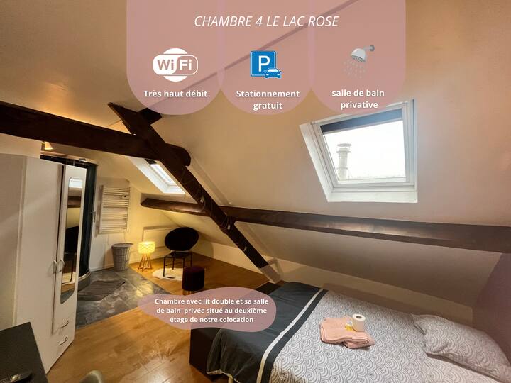Le Lac Rose - Chambre En Colocation Sdb Privée - Mouscron