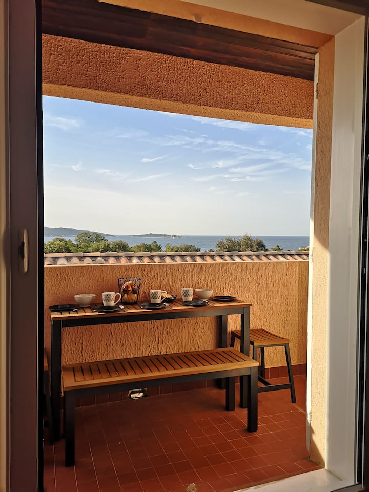 L'étoile De Giens - 2 Chambres, Piscine, Vue Mer - Île de Porquerolles