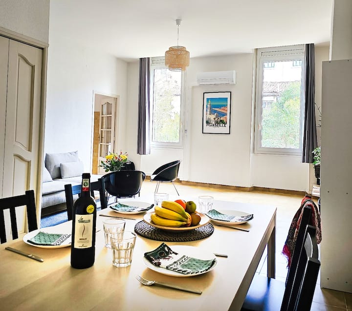 Central 3-bedroom Apartment - Marseille