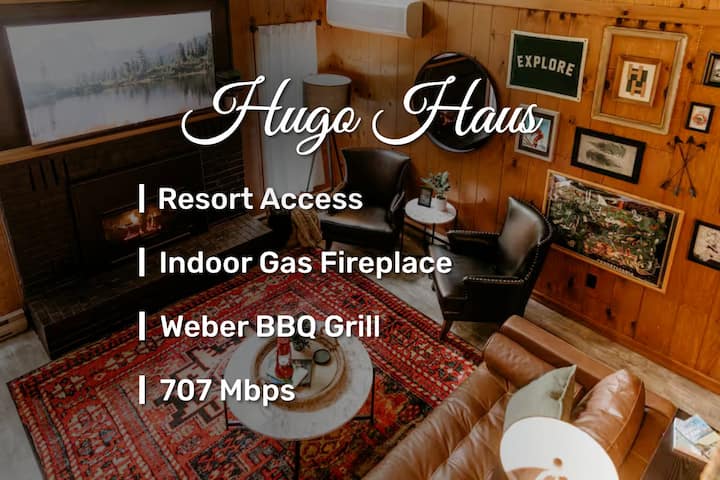 Vintage Chalet | Fireplace | Bbq | 707 Mbps | Pets - Albrightsville, PA