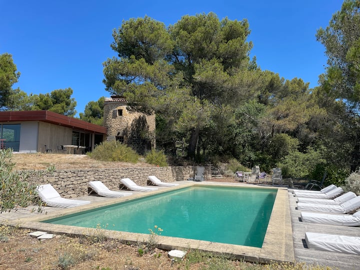 Belle Maison D'architecte Et Moulin - Cucuron