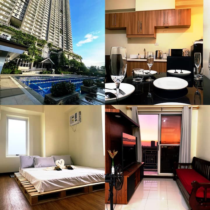 @Zinnia(south Tower) Qc 1br+3bed+pool+wifi+netflix - Quezon City