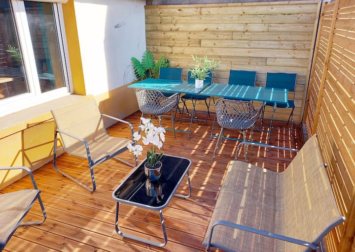 La Rochette 3 Chambres 4 Lits Jacuzzi Rooftop - Roanne