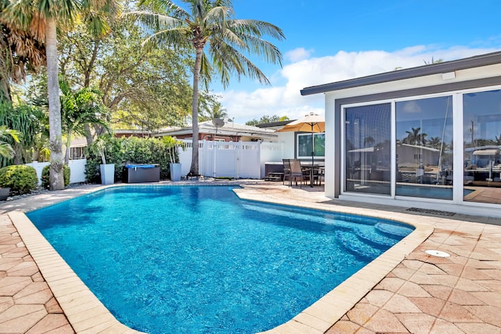 Waterfront+ Htd Pool+ 2 Mi Bch+game Room+golf+pet - Pompano Beach, FL