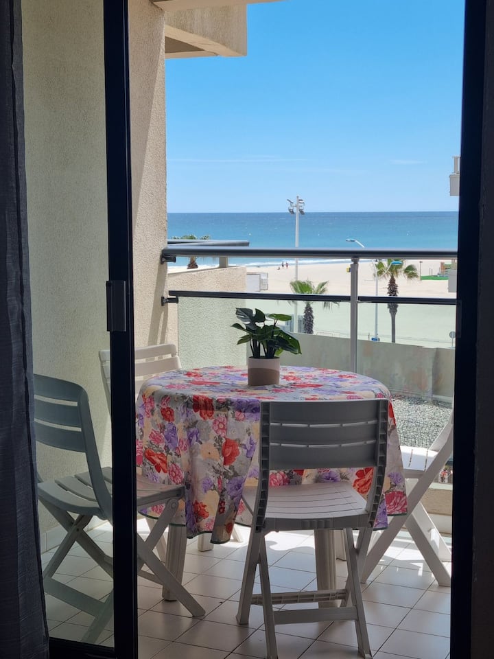 Le Studio Cosy – Balcon & Vue Mer – Clim – Parking - Saint-Cyprien