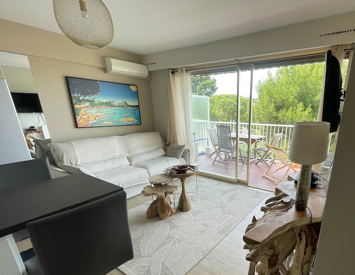 Côté Détente, Plage à 3 Minutes à Pied, Parking - Baie des Milliardaires d'Antibes