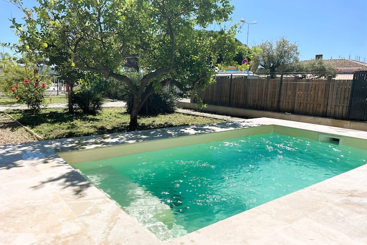 Bas De Villa (Wifi) Climatisé Avec Piscine - La Londe-les-Maures