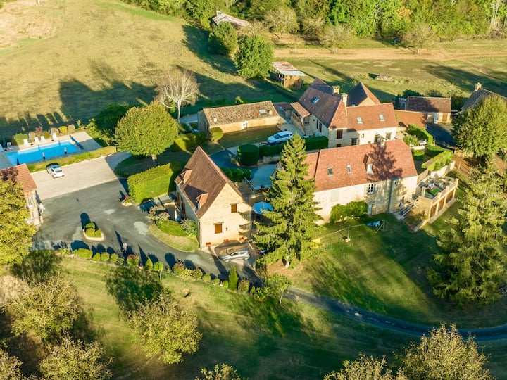 Gîte "Le Tabac" Avec Piscine Chauffée - Vitrac