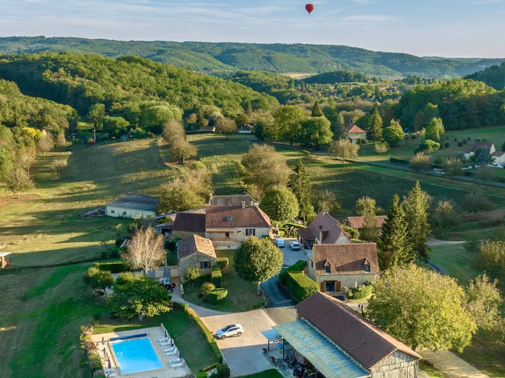 Maison De Campagne 4 Personne + Piscine Chauffée - Vitrac