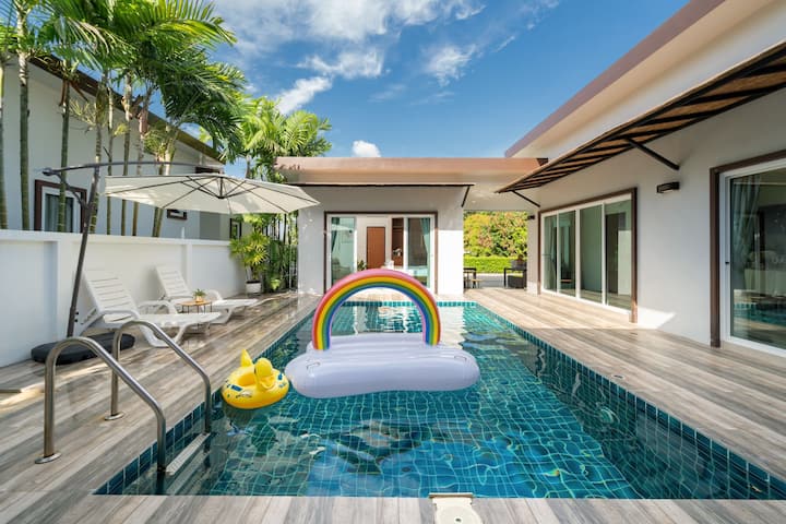 【山屿】查龙3卧4卫私人泳池轻奢别墅 Villa1 步行餐厅 咖啡店 超市 - Phuket