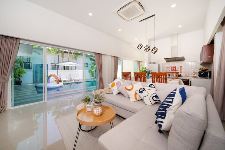 【山屿】查龙3卧4卫私人泳池轻奢别墅 Villa2 步行餐厅 咖啡店 超市 - Phuket