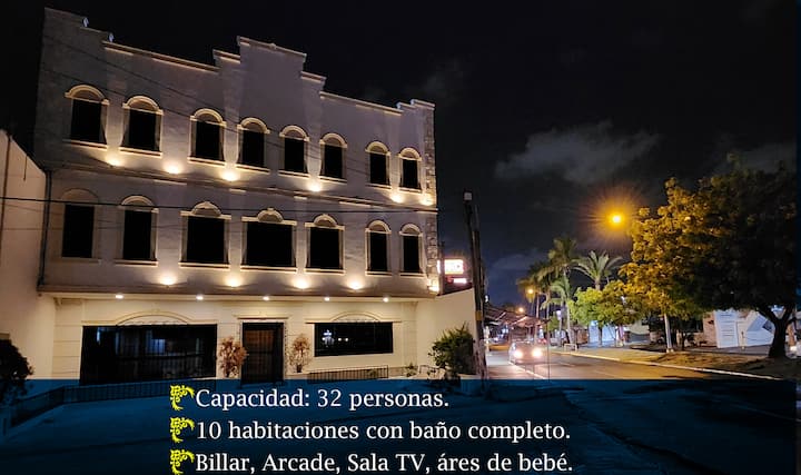 Villa Verona | 32 Huéspedes · Billar Y Starlink - Mazatlan