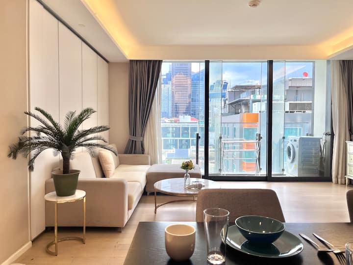 Gym&pool&bts Nana&mrt Sukhumvit&max4&90m2~ - Bangkok