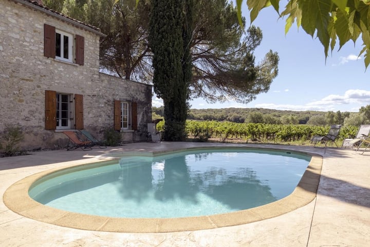 Mas Ribaute - Pour 10 Avec Piscine Privée - Barjac