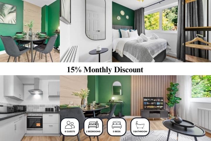 Sleek 2br | Rapid Airport & City Access Fast Wifi - Luton