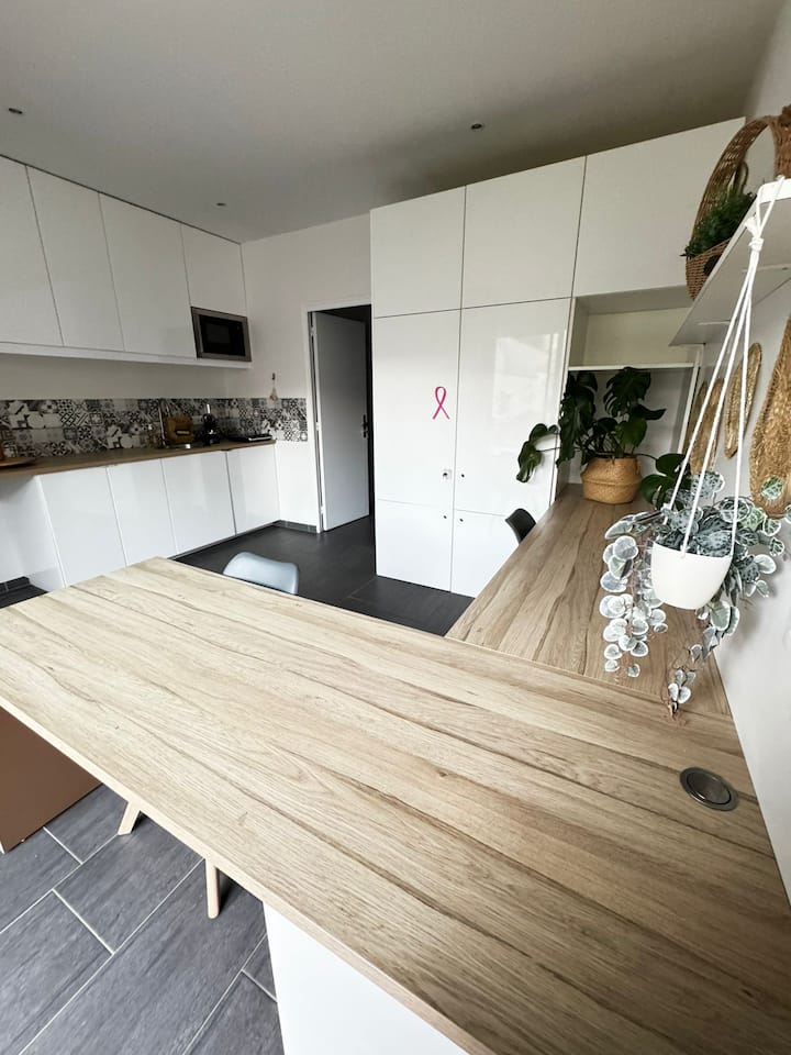 Grand T2  Cosy Proche Nantes - Vue Jardin - Basse-Goulaine