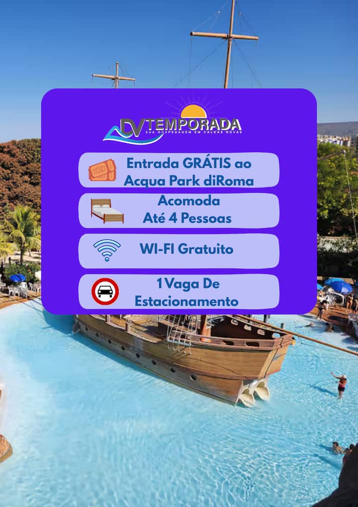 Hotel Spazzio Acqua Splash Diroma Incluso - Caldas Novas